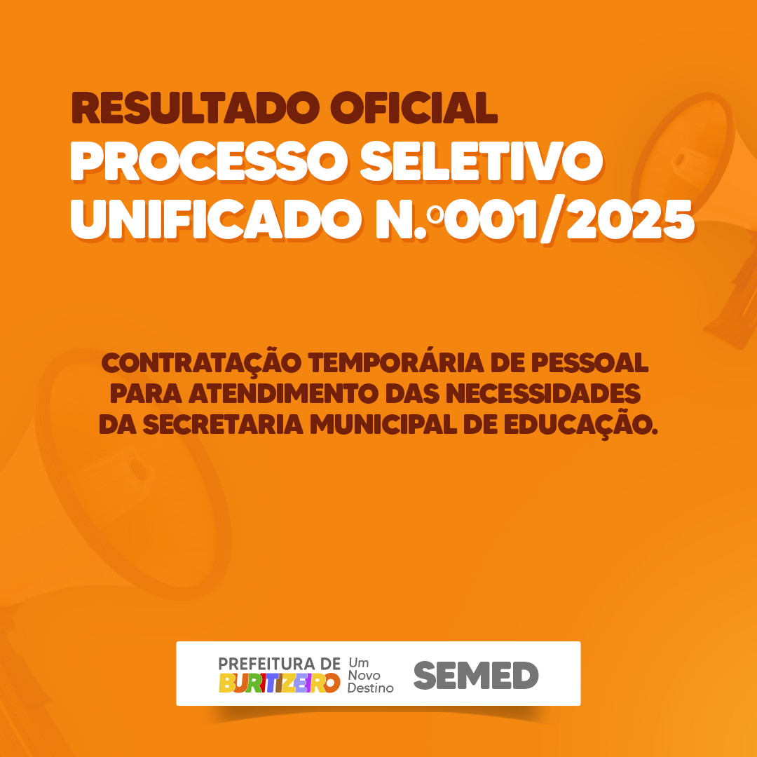 PREFEITURA DE BURITIZEIRO DIVULGA O RESULTADO OFICIAL DO PROCESSO SELE...